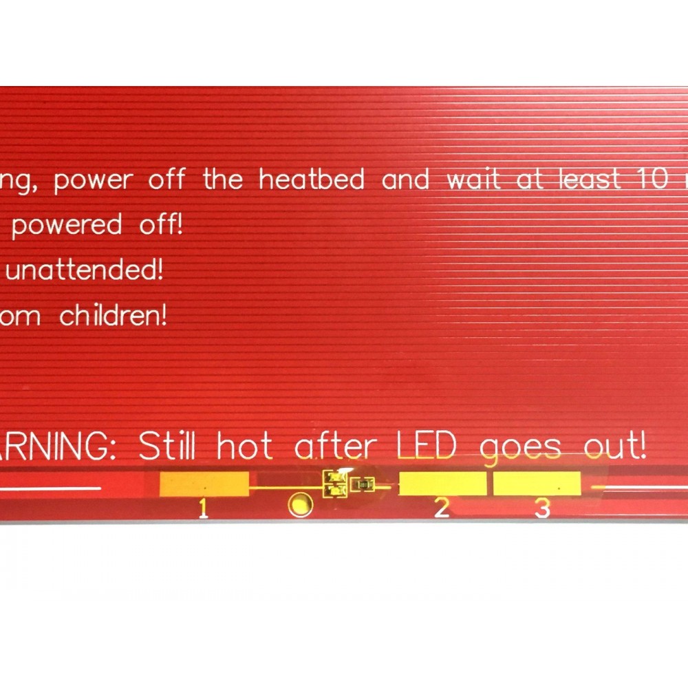 3D Printer 12V - 24V Heatbed MK2b 214 x 214mm PCB Dual Power Reprap MK2 ...
