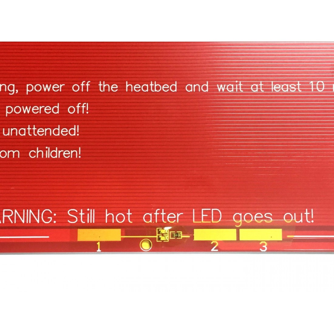 3D Printer 12V - 24V Heatbed MK2b 214 x 214mm PCB Dual Power Reprap MK2 ...