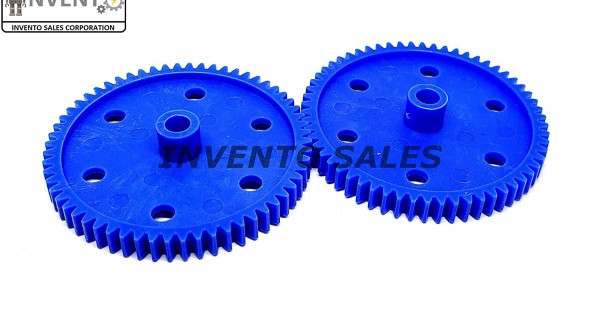 2pcs Plastic Spur gear 60 Teeth 65mm dia, 6.5mm Width, 6mm hole for DIY ...