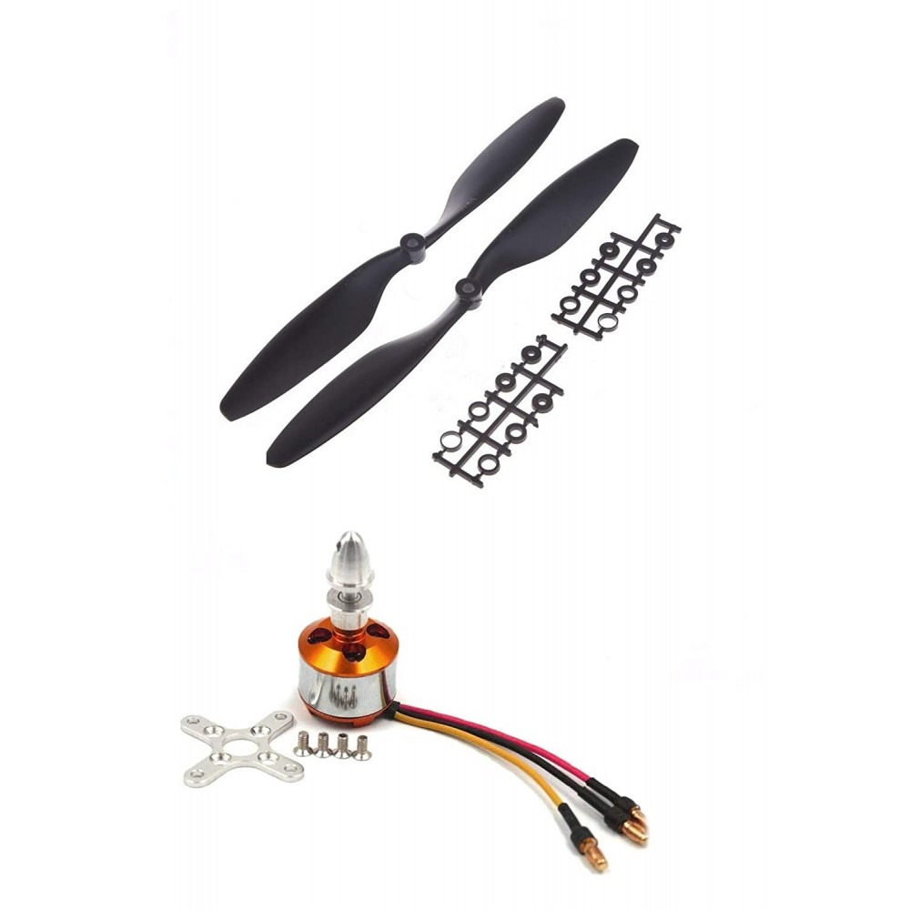 1Pcs 2500KV BLDC Brushless Motor + 9045 9x4.5 9 inch Propeller ...