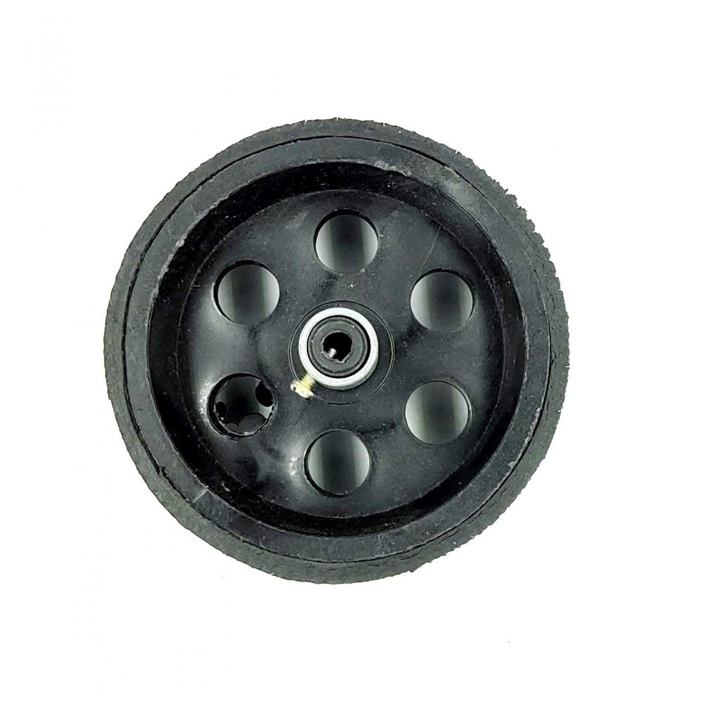 1Pcs 95mm x 40mm Plastic Robotic Wheel Durable Rubber Black Tire Wheel ...