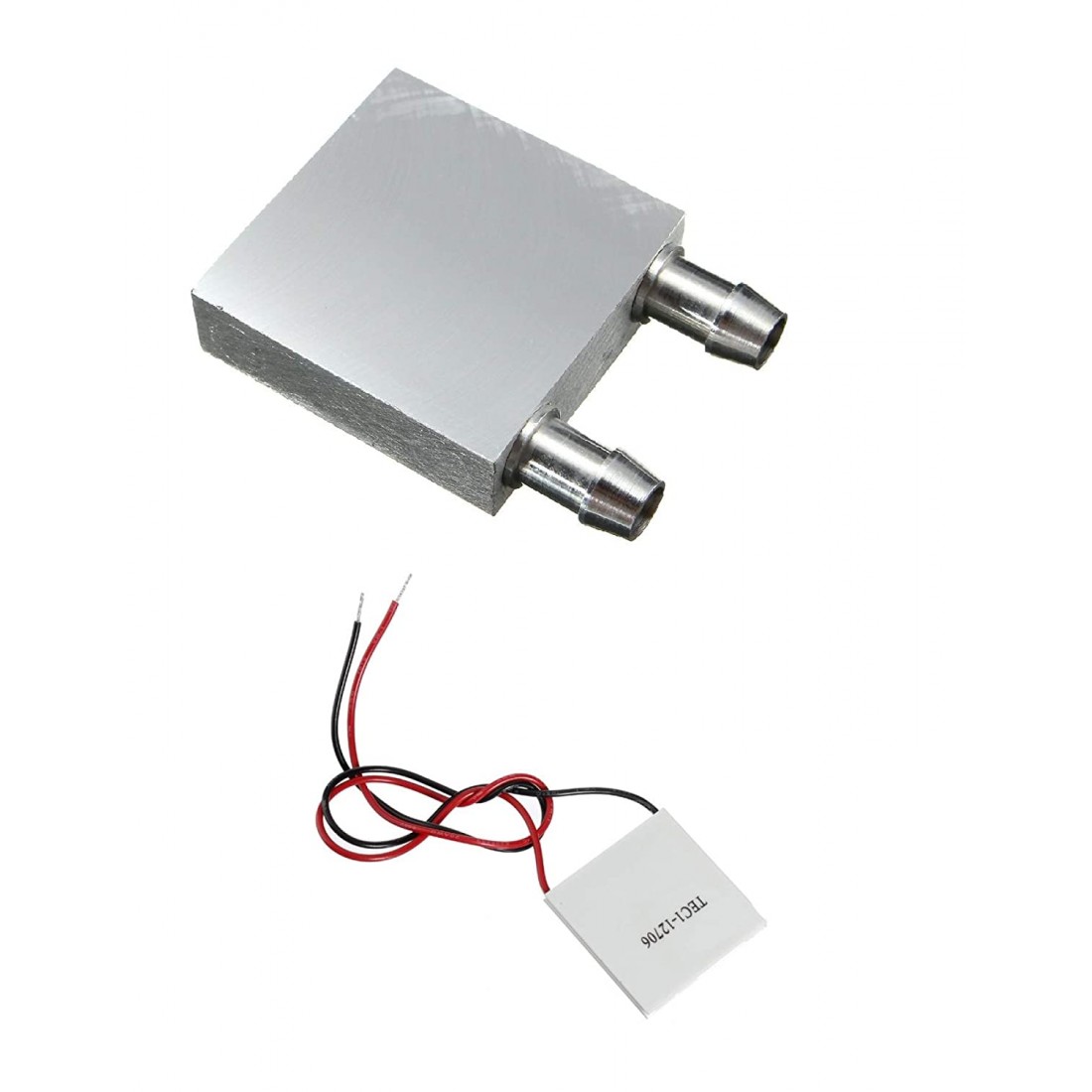 Peltier Aluminum Water Cooling Block 40x40x12mm + Tec1-12706 12V 60W ...