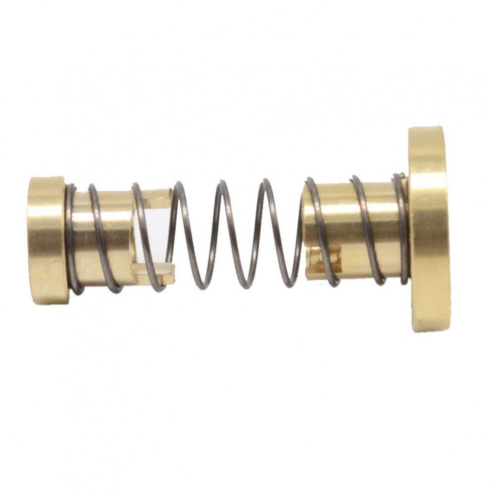1Pcs T8 anti backlash nut Pitch 2mm spring loaded Lead 8mm Brass Tr8 ...