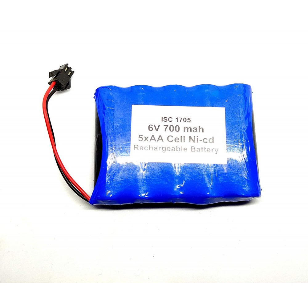 6V 700 mAh Polymer Ni-Cd Rechargeable 5 AA Cell Battery Pack for ...