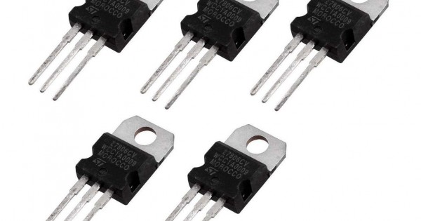 5Pcs L7806CV Linear Voltage Regulator, 7806, Fixed, Positive, 11V To ...