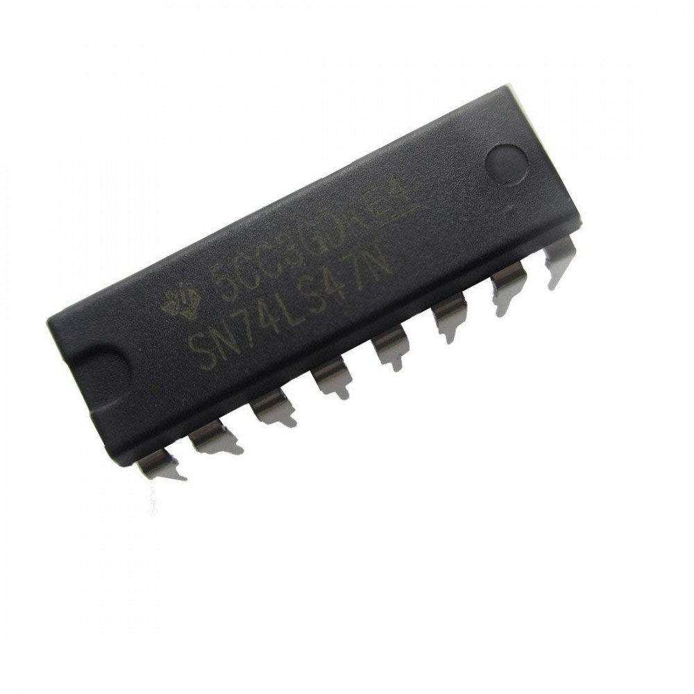 2Pcs SN74LS47N 74LS47 7447 IC BCD to 7 Segment Decoder/Driver, LS ...