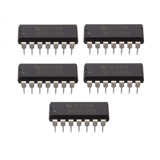 74HC08 Quad AND Gate IC - DIP-14 Package (15-Pack)
