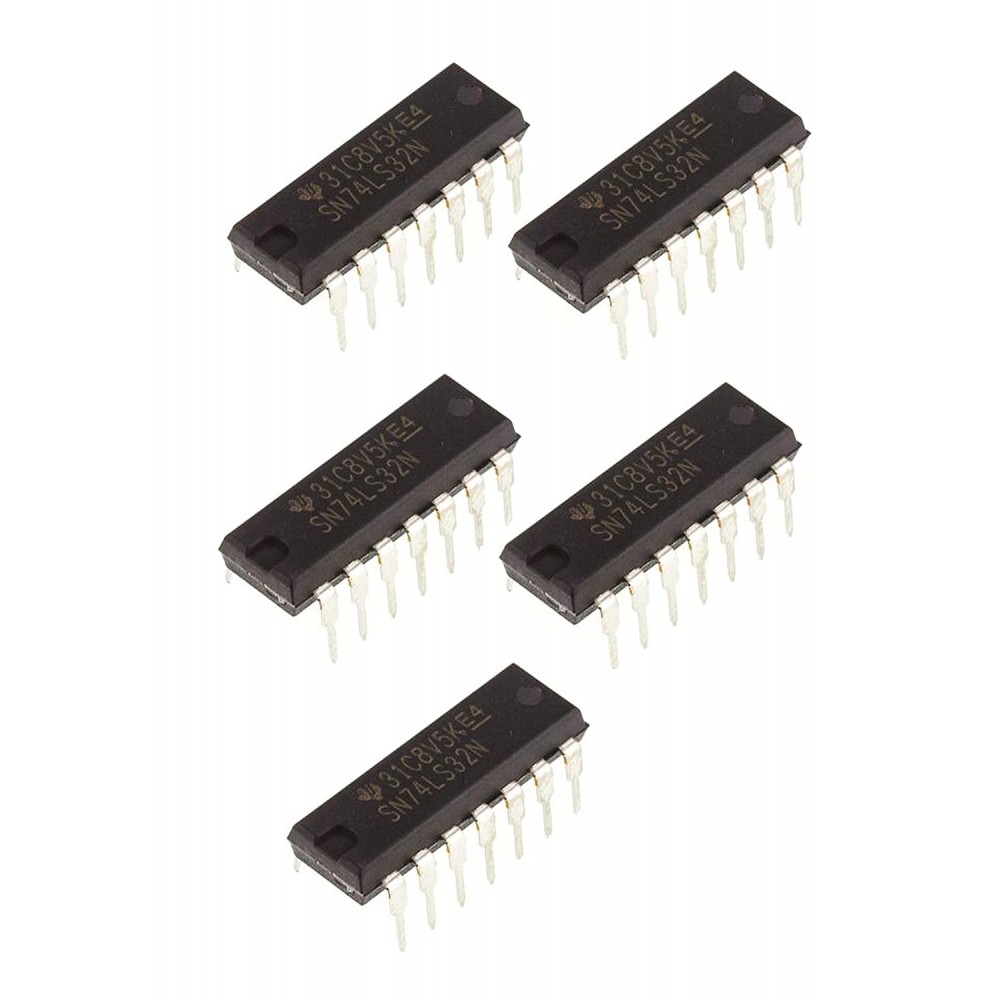 5Pcs SN74LS32N 7432 IC OR Gate Logic Gate, 74LS32, 2 Input, 8 mA, 4.75 ...