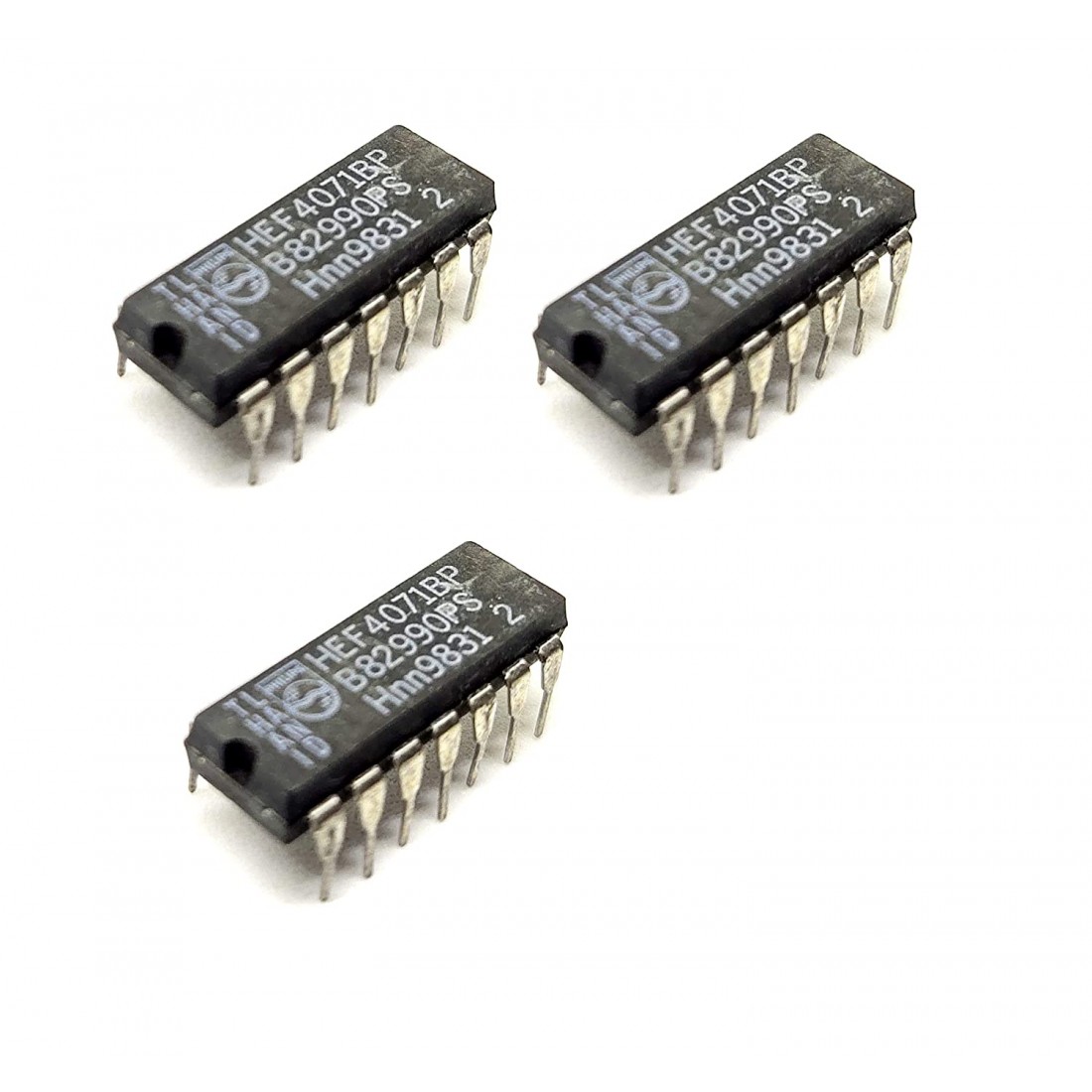 3Pcs HEF4071BP 4071 IC, Quad 2-Input OR Gate DIP14, 15V