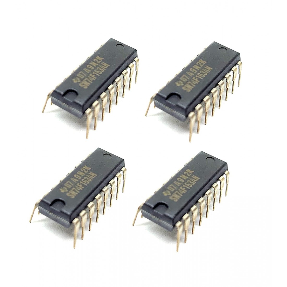 4Pcs 74163 IC SN74HC163N 4-Bit Binary Synchronous Counter, HC Family ...