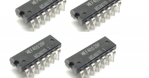 4Pcs HEF4002BP 4002 IC Logic Gate NOR Gate, HEF4000 Family, 2 Gate, 4 ...