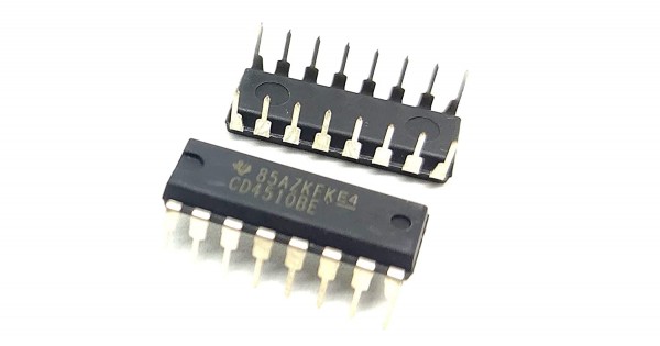 2Pcs CD4510BE 4510 IC CMOS Binary Up/Down Counter, D- Type Flip Flop, 8 ...