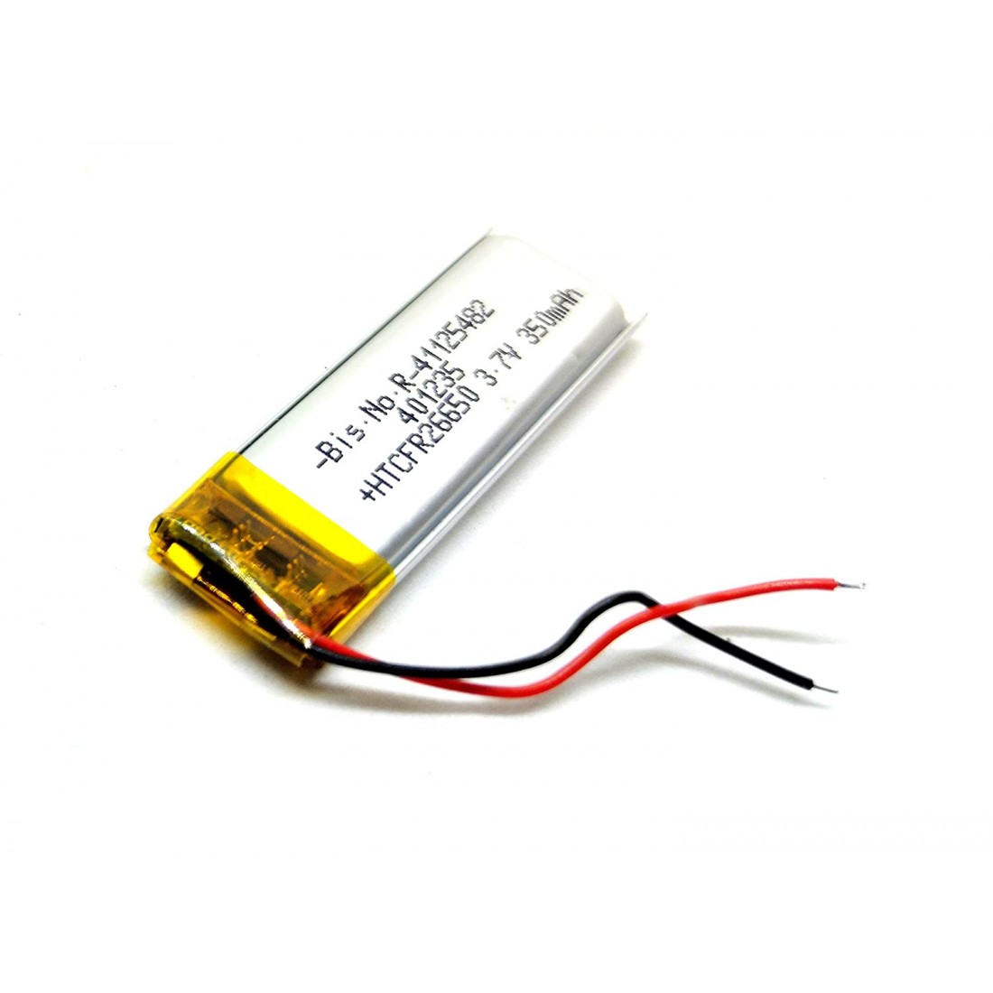 3.7V 350mAh Li-ion Rechargeable Battery 38x12x4mm for Quadcopter ...