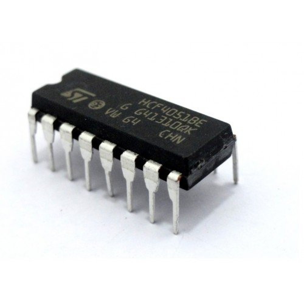 2pcs HCF4051 4051 IC 16 pin - 8 Channel analog Multiplexer/ Demultiplexer