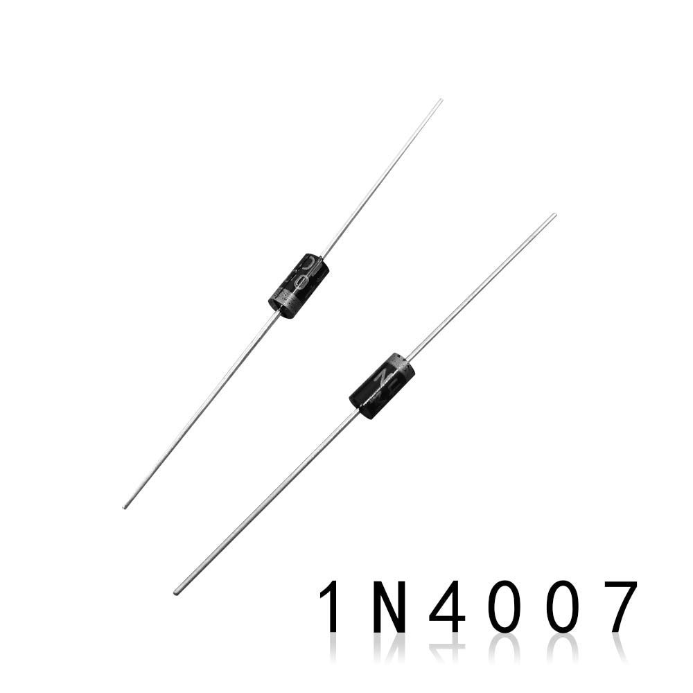 50Pcs 1N4007 Standard Recovery Diode, 1000V, 1 A, Single, 480 mV, 30 A ...