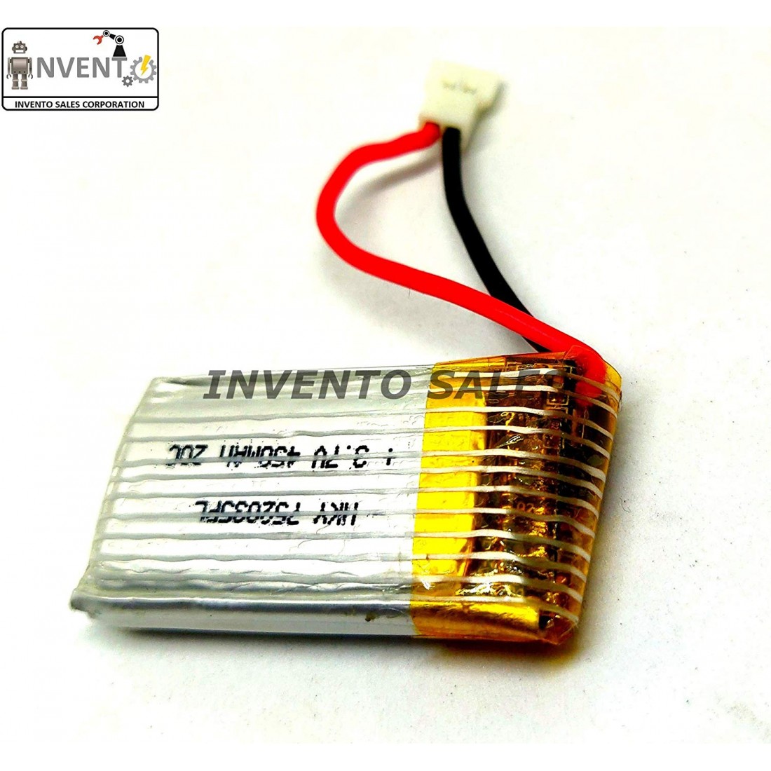 LiPo 3.7V 450 mAh 20C Lithium Polymer Battery 1 cell for mini drones ...