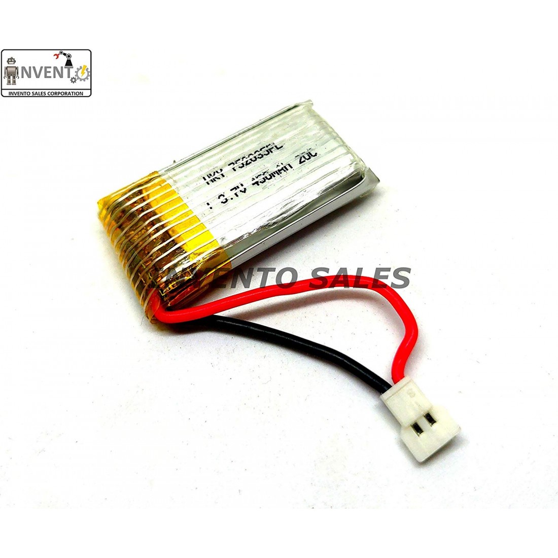 LiPo 3.7V 450 mAh 20C Lithium Polymer Battery 1 cell for mini drones ...
